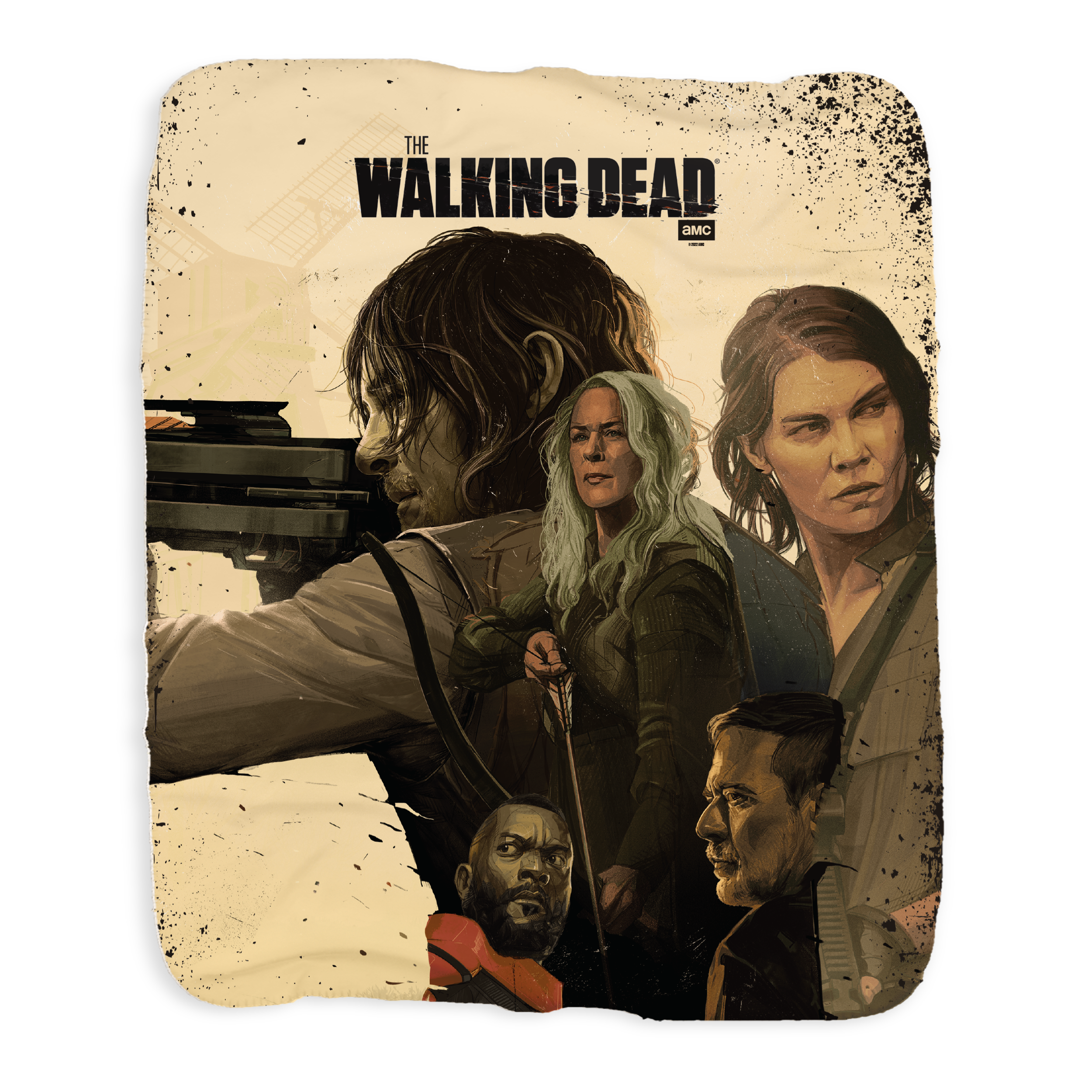 The Walking Dead Season 11B Key Art Sherpa Blanket