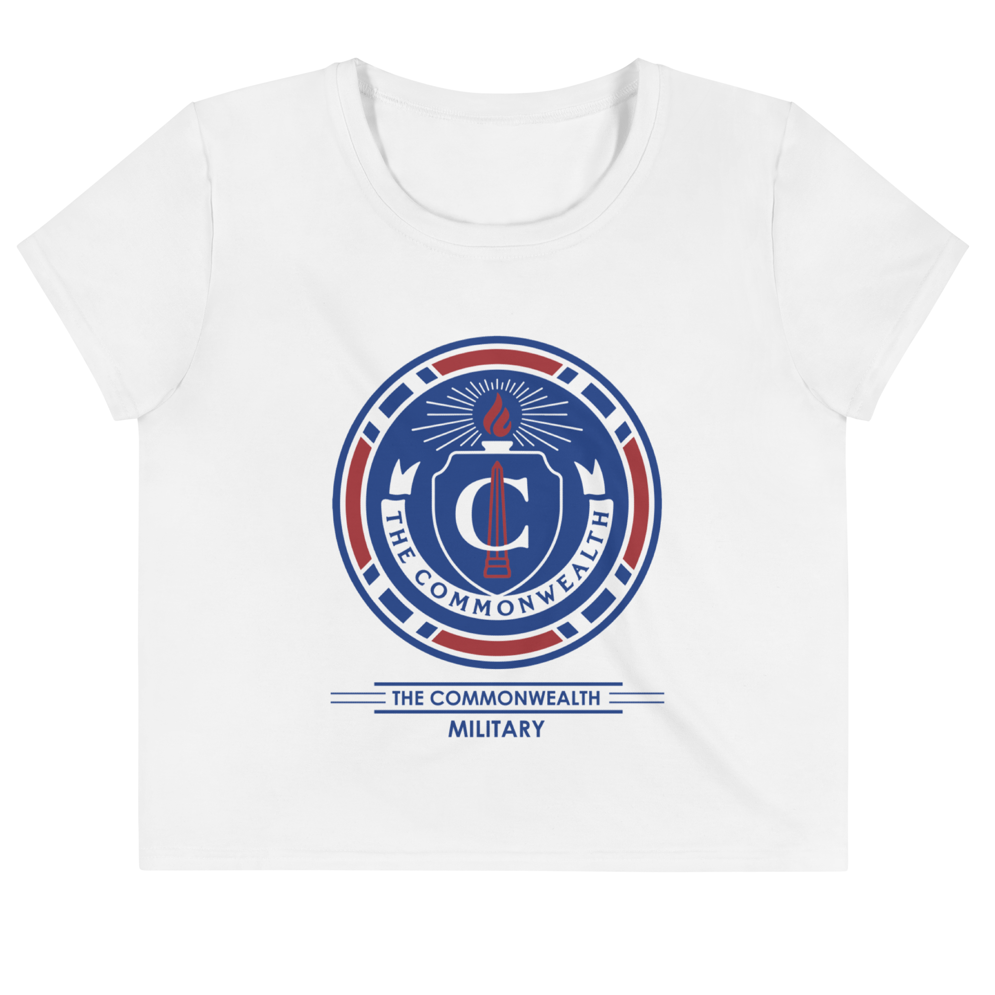 The Walking Dead Commonwealth Military Women's Cropped Tee