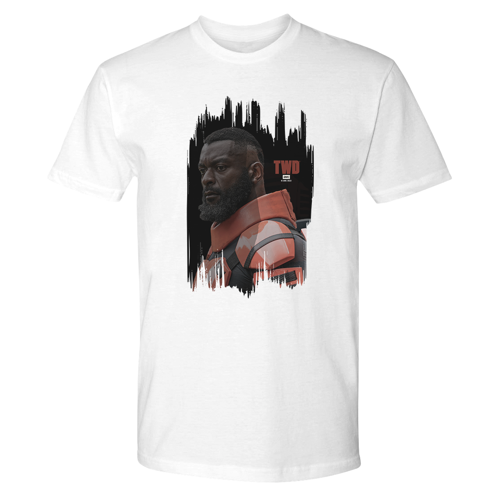 The Walking Dead Mercer Portrait Adult Short Sleeve T-Shirt