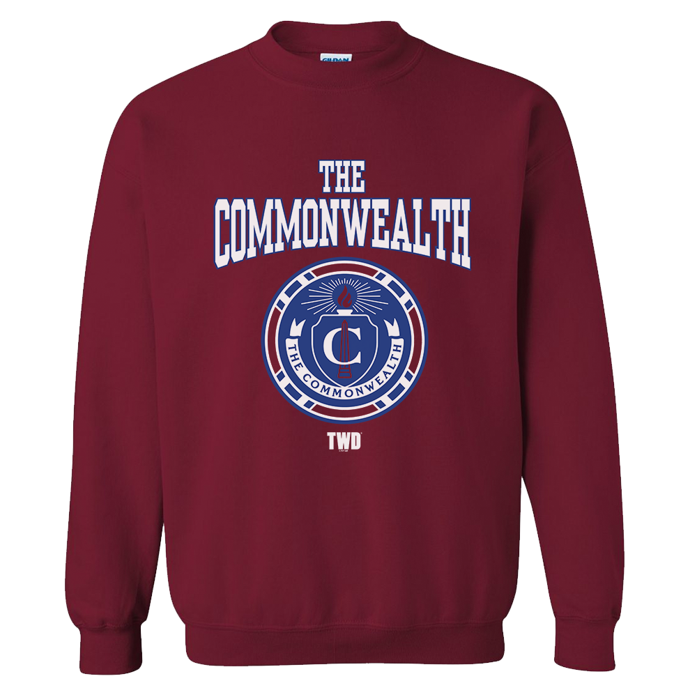The Walking Dead Commonwealth Collegiate Fleece Crewneck Sweatshirt